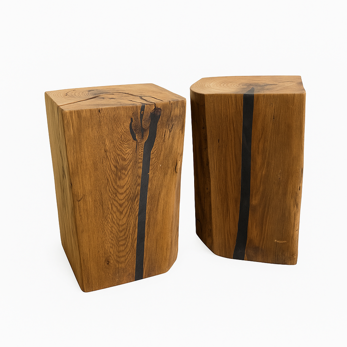 Beam Accents – Stools & End Tables – Beam and Board LLC