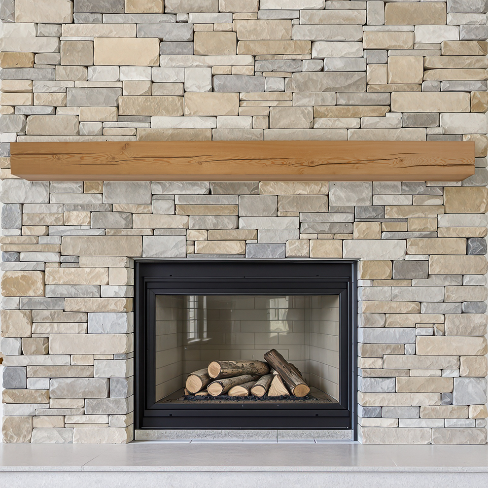 Full Mill Reclaimed Wood Mantels with Raw, Rustic Texture – Beam and ...